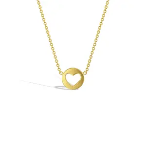 IN SEASON JEWELRY 14k Yellow Heart Cutout Pendant Necklace - Gold