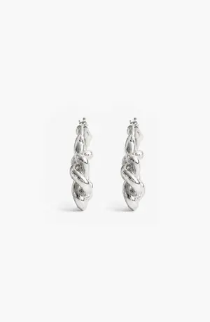 YOJ Knotted Maxi Hoop Earrings