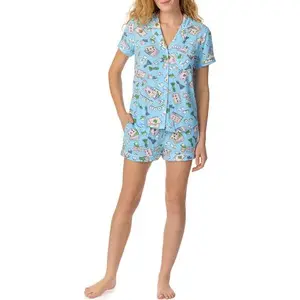 Kate Spade New York Print Short Pajamas - Blue Print
