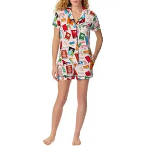 Kate Spade New York Print Short Pajamas - Pink Print