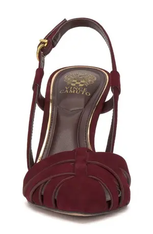 Vince Camuto Marsia Slingback Pointed Toe Pumps - Pomegranate
