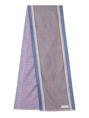 Robert Talbott Niven Houndstooth Scarf - Lavender