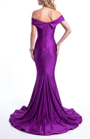 JESSICA ANGEL Mermaid Gown - Plum