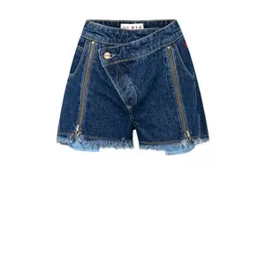 PCFG Free Heaven Denim Shorts With Zip Details