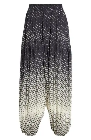 Christopher John Rogers Halftone Wiggle Dot Harem Pants