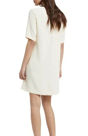 OTTOD'AME Short Sleeve Solid Dress With Pockets