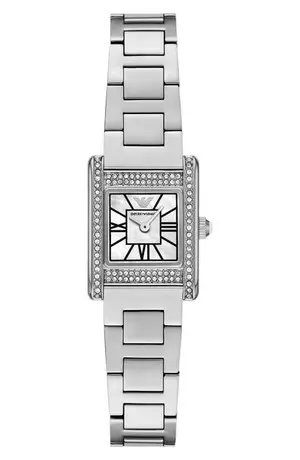 Emporio Armani Mother-of-pearl Dial Bracelet Watch - Silver