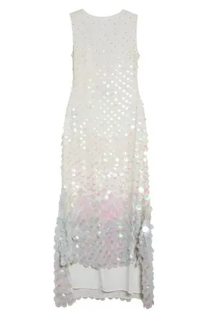 Christopher John Rogers Embellished Step Hem Silk Gown