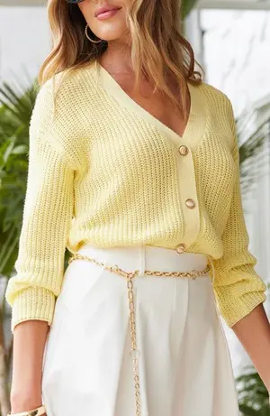 BISHOP + YOUNG Forever Cardigan - Lemon