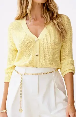 BISHOP + YOUNG Forever Cardigan - Lemon