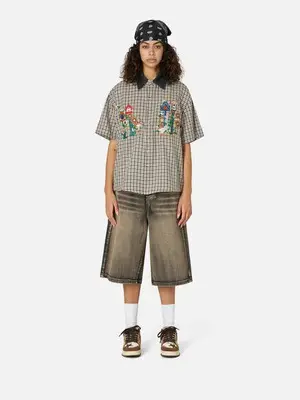 AELFRIC EDEN Plaid Embroidery Shirt