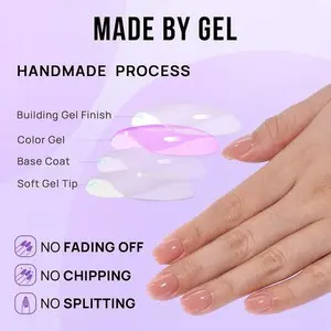 BTARTBOXNAILS Press-on Nails Set Short Square - Cinnamon