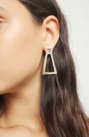 UNODE50 Tone Sculptural Sterling Drop Earrings