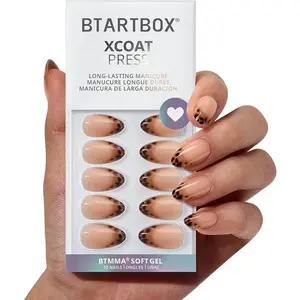 BTARTBOXNAILS Press-on Nails Almond Nail Set - Espresso Leopard