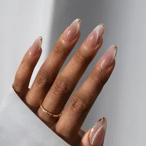BTARTBOXNAILS Press-on Nails Almond Nail Set - Knightshield