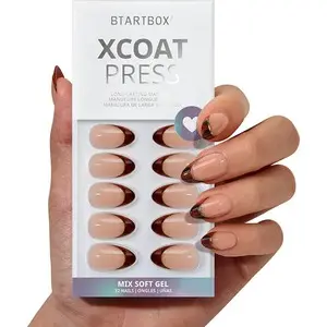 BTARTBOXNAILS Press-on Nails Almond Nail Set - Tortoise Shell