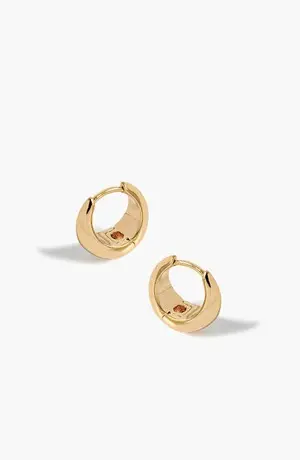YOJ Mini Pebble Hoop Earrings In 18ct Plated