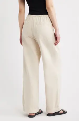 Rag & Bone Claire Cotton Blend Wide Leg Pants