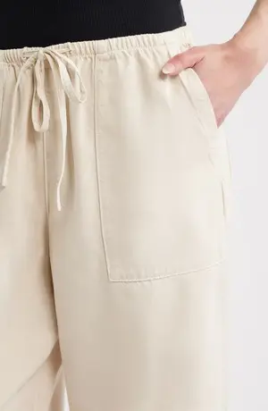 Rag & Bone Claire Cotton Blend Wide Leg Pants