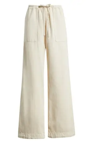 Rag & Bone Claire Cotton Blend Wide Leg Pants