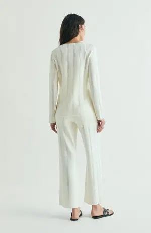 SCALPERS Slanted Knit Cardigan