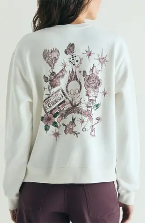 SCALPERS Skull Printed Sweatshirt