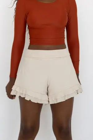 Geode Swimwear Dune High Waisted Swim Shorts
