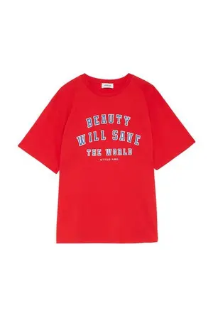 OTTOD'AME Beauty Will Save The World" Cotton T-shirt