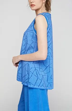 LUUKAA Ryder Devore Cotton Jersey Top