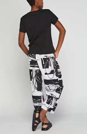 LUUKAA Brio Devore Cotton Jersey T-shirt