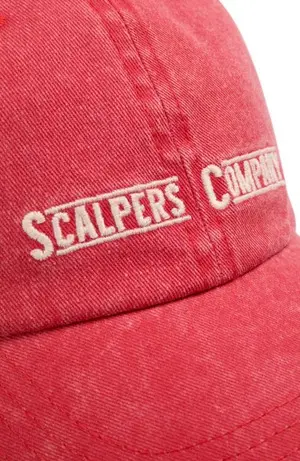 SCALPERS Company Vintage Style Cap - Red