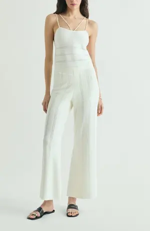 SCALPERS Ribbed Detail Knit Pants