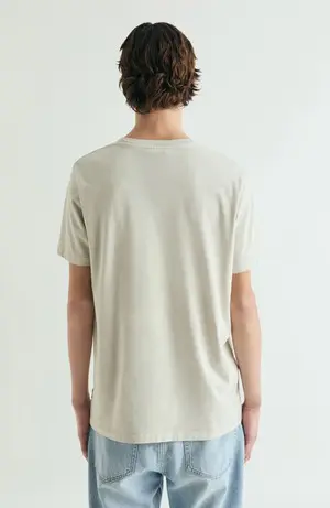 SCALPERS Regular Fit Embroidered T-shirt - Lightgrey