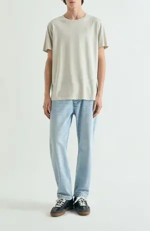SCALPERS Regular Fit Embroidered T-shirt - Lightgrey