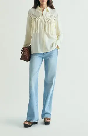 SCALPERS Fringe Detail Shirt