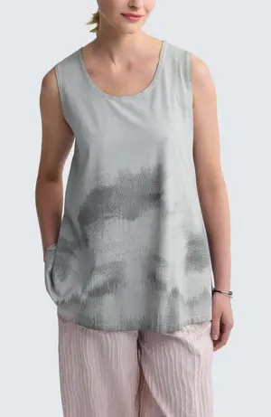 LUUKAA Edrie Garment-dyed Cotton-stretch Tank Top - Ash Grey