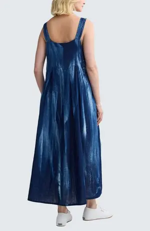 LUUKAA Peyton Batik-effect Tiered Dress