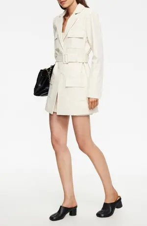 Lioness Steinway Belted Long Sleeve Blazer Minidress