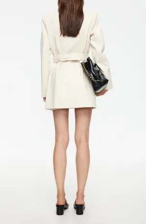 Lioness Steinway Belted Long Sleeve Blazer Minidress
