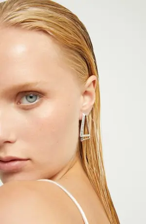 UNODE50 Open Triangle Stud Earrings
