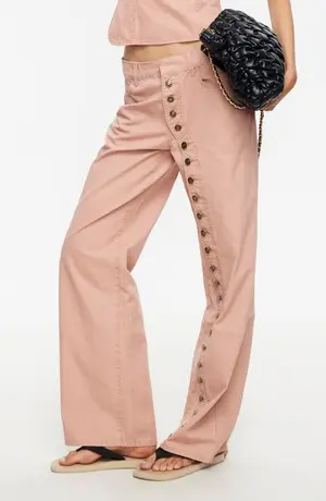 Lioness Penny Cotton Pants - Rose