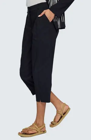 LUUKAA Elara Stretch Linen Cotton Blend Pants