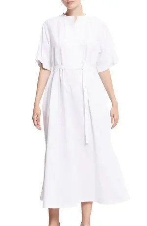 OTTOD'AME Poplin Dress - White