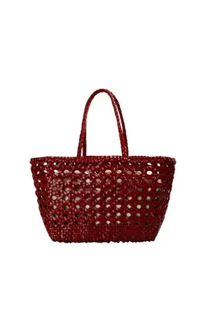 SCALPERS Braided Leather Tote Bag
