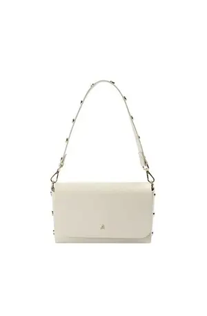 SCALPERS Mini Leather Studs Bag - Ecru