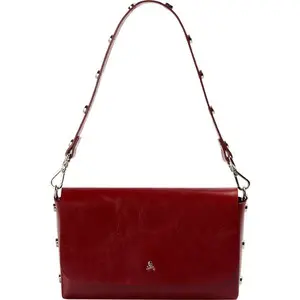 SCALPERS Mini Leather Studs Bag - Red