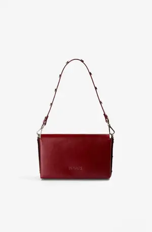 SCALPERS Mini Leather Studs Bag - Red