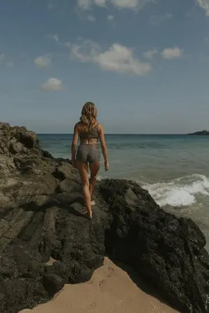 GEODE SWIMWEAR Bristol High Waisted Swim Shorts