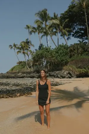 Geode Swimwear Eclipse Scoop Neck Swim Dress