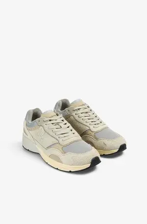 SCALPERS Suede Sneakers With Sports Sole - Grey